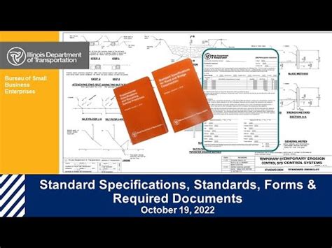 IDOT Standard Specifications Standards Required Documents And Forms 20221019 YouTube