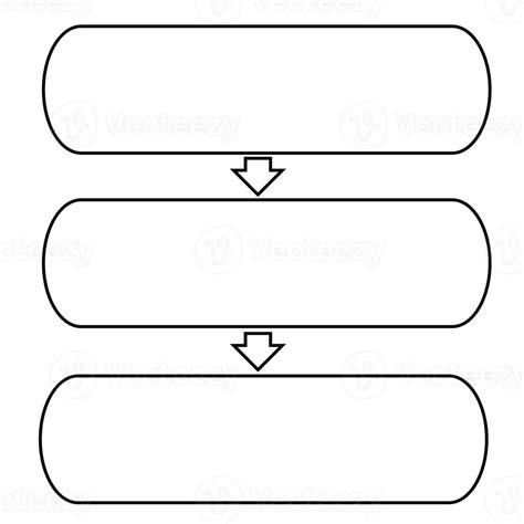 Three Text Box Is A Black Line Cylindrical Shape With Arrow 42901797 PNG