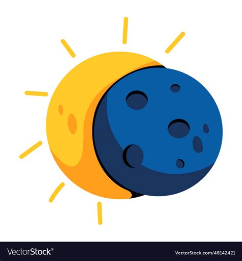 Solar Eclipse Royalty Free Vector Image Vectorstock