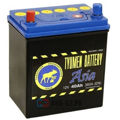 Tyumen Battery Standard, аккумулятор Тюменский, АКБ Тюмень