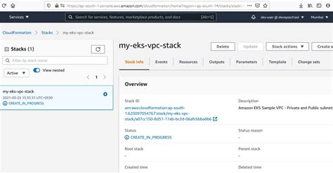 setting and configuring amazon eks using aws management console and aws