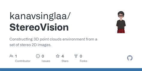 GitHub Kanavsinglaa StereoVision Constructing D Point Clouds Environment From A Set Of