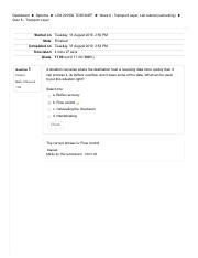 Quiz Transport Layer Pdf Quiz Transport Layer