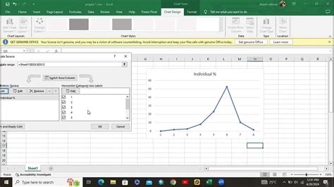 How To Create Line Graph On Excel Msoffice Youtube