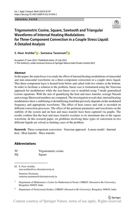 Trigonometric Cosine Square Sawtooth And Triangular Waveforms Of