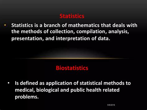 Introduction To Biostat Standard Deviation And Variance Ppt