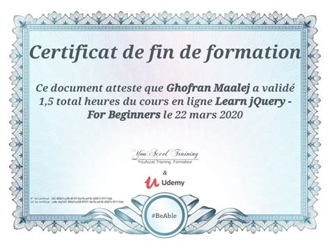 ghofrane maalej on linkedin certification