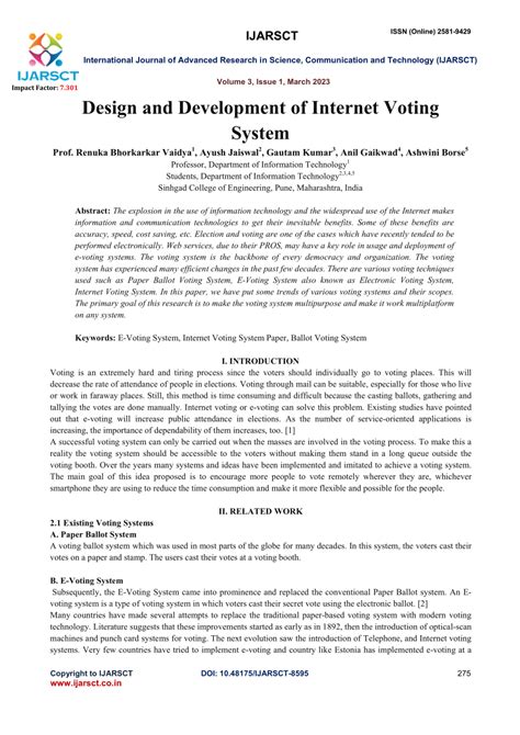 Pdf Design And Development Of Internet Voting System