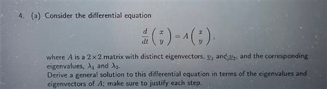 Solved A ﻿consider The Differential