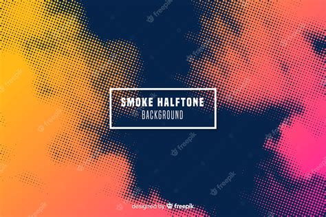 Free Vector Abstract Gradient Halftone Smoke Background