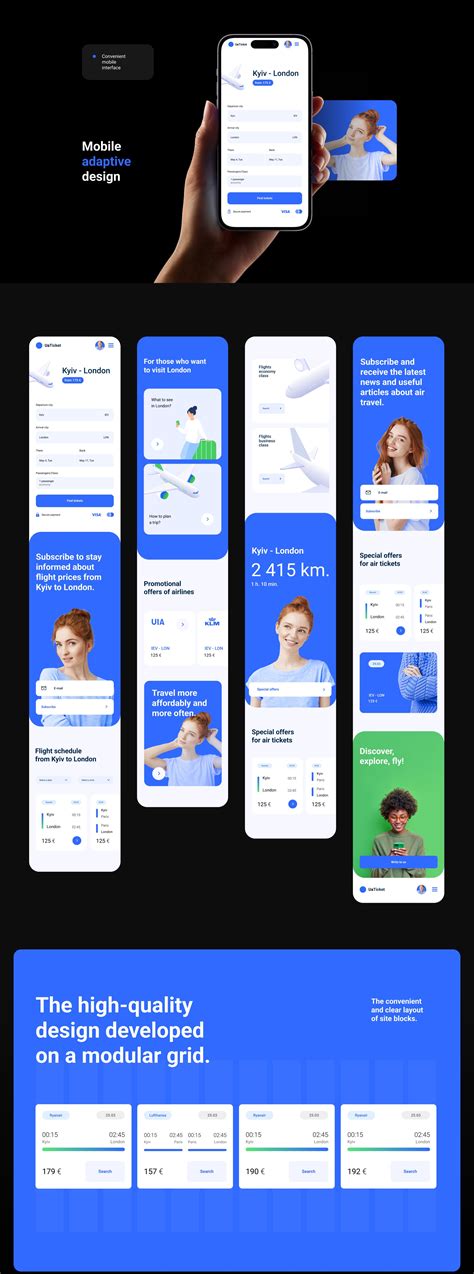 Ux Ui дизайн сайту бронювання авіаквитків
