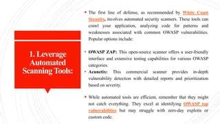 Unmasking Threats Top Tips To Find OWASP Vulnerabilities PPTX