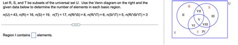 Solved Let R S And T Be Subsets Of The Universal Set U Use Chegg