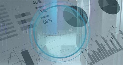 Image Of Scope Scanning And Data Processing Over Computer Servers Stock Image Image Of Servers