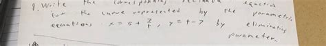 Solved Write The Corresponding Rectangular Equation For The