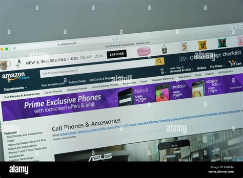 Milan Italy August 10 2017 Amazon Website Homepage It Is An