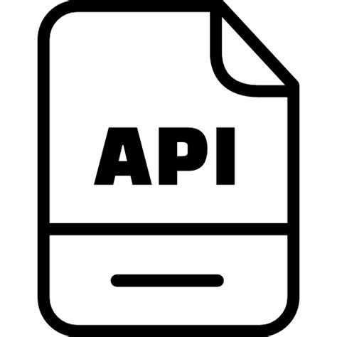 API File Outline Icon SVG Vector PNG Free Download UXWing