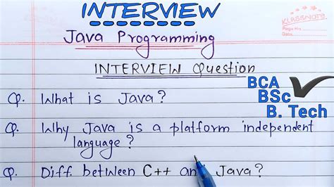 Java Interview Questions For Freshers Javainterview Youtube