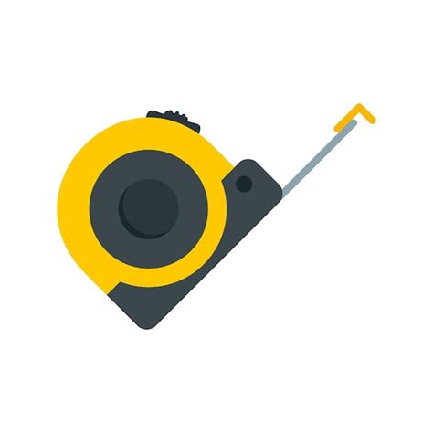 Premium Vector Tape Measure Icon Flat Illustration Of Tape Measure Vector Icon For Web Design