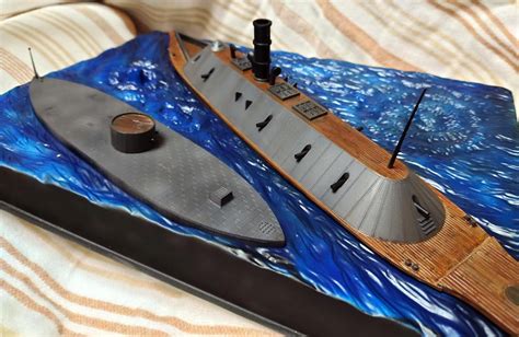 Battle Of The Monitor And Merrimac Css Virginia Lindberg Model Atlantis Re Release R Modelmakers