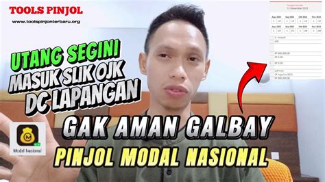 Resiko Galbay pinjol modal nasional dan masuk slik ojk - YouTube