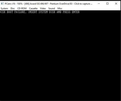 Cant Get Windows 98 To Work As Get This Error Message How Can Fix This Error R Pcem