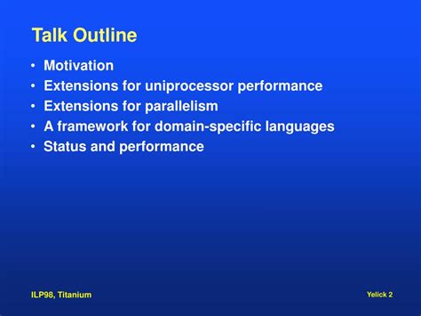 Ppt Titanium A High Performance Java Based Language Powerpoint