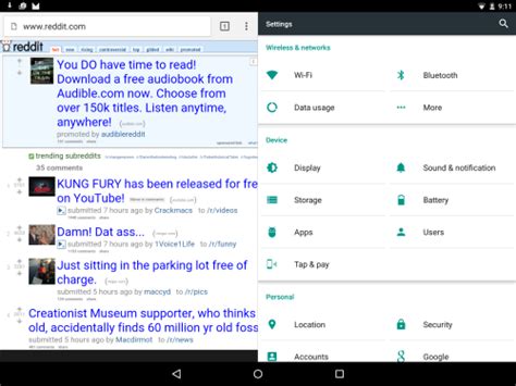 multi window feature hidden in the developer preview of android m