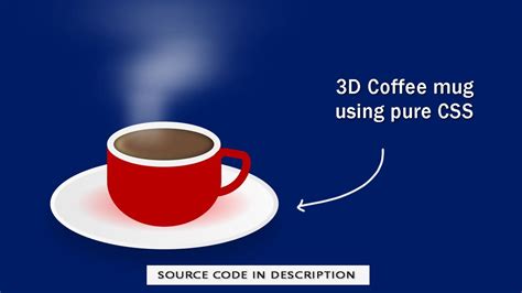 D Coffee Mug Using Pure CSS Animation YouTube