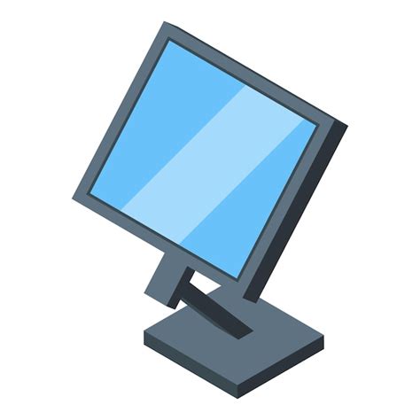 Premium Vector Touchscreen Icon Isometric Vector Hand System Digital