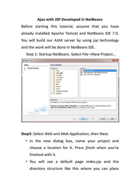 ajax with jsp developed in netbeans pdf net beans applications