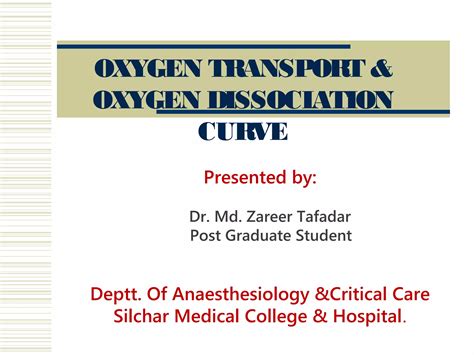 Physiology Of O2 Transport And O2 Dissociation Curve Ppt Lung And