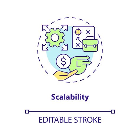 Premium Vector Scalability Concept Icon