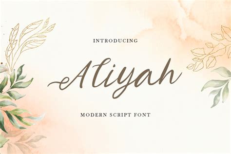 Aliyah Download For Free And Install For Your Website Or Photoshop