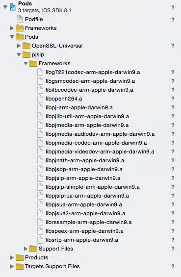 Ios7 Use Pjsip In Project Stack Overflow