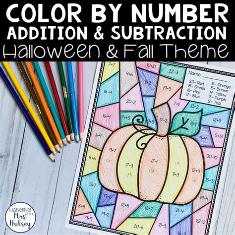 Halloween Addition Color By Number