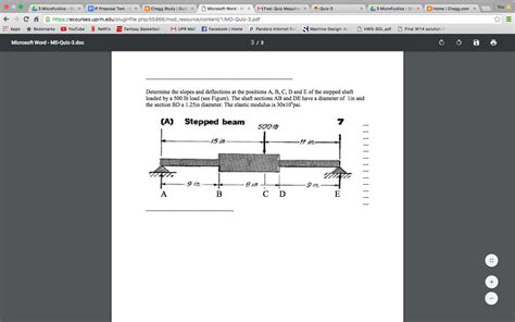 Determine The Slopes And Deflections At The Positions Chegg