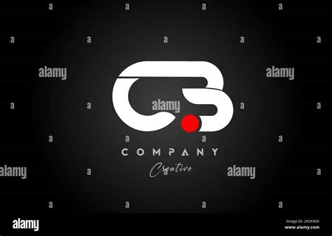 Red White Alphabet Letter CB C B Combination For Company Logo Suitable As Logotype Design For A