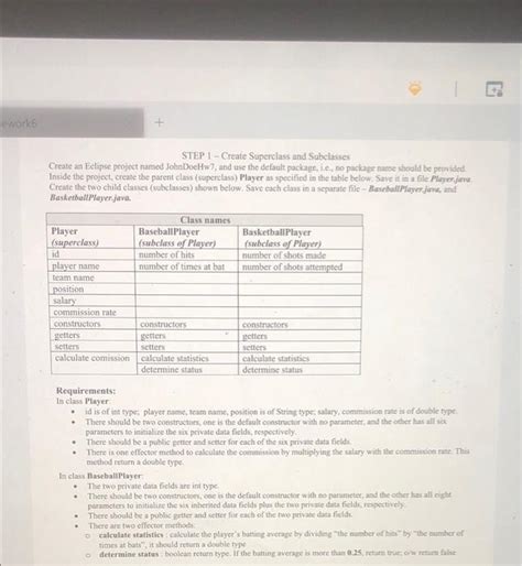 Solved Works Step 1 Create Superclass And Subclasses