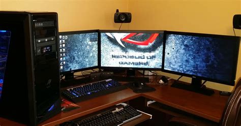 How To Set Up Multiple Monitors For PC Gaming Digital Trends Game Room Video Game Rooms
