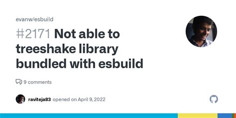 not able to treeshake library bundled with esbuild · issue 2171
