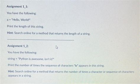 Solved Assignment 11 You Have The Following A Hello