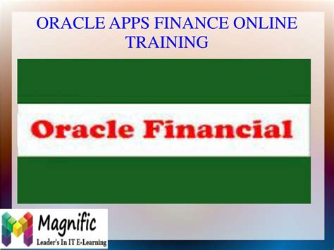 Ppt Oracle Apps Finance Online Training Certification Powerpoint Presentation Id7269013
