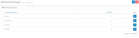 Attributes Opencart Documentation