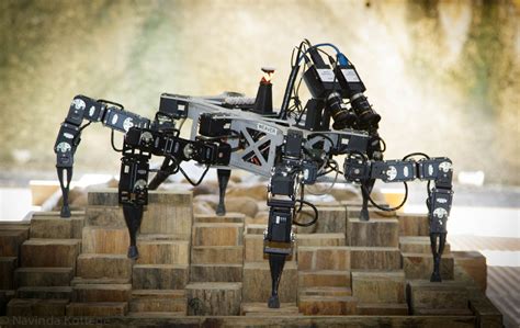 Weaver Hexapod Robot With 5dof Limbs For Navigating On Unstructured