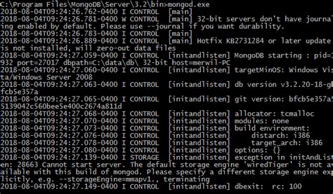 Instalacion De Cliente Mongodb En La Terminal Windows Stack Overflow