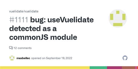 Bug Usevuelidate Detected As A Commonjs Module · Issue 1111