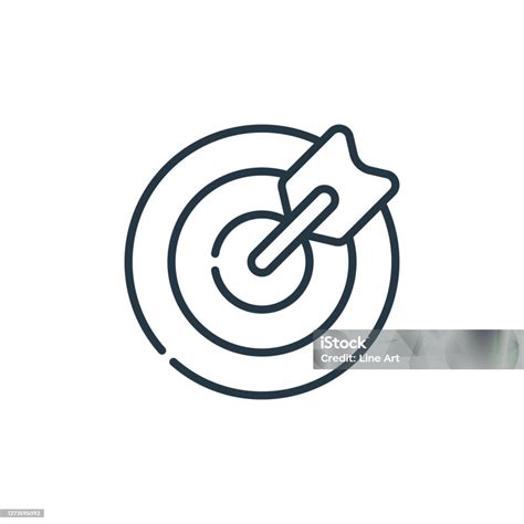 카니발 컨셉의 다트 아이콘 벡터 다트 편집 가능한 스트로크의 얇은 선 그림입니다 웹 및 모바일 앱 로고 인쇄 미디어에 사용하기 위한 다트 선형 사인 0명에 대한 스톡 벡터