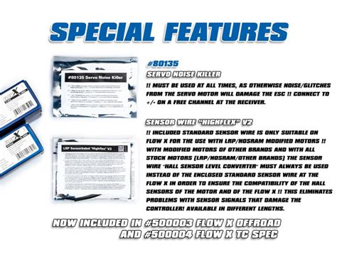 UPDATED SPEC BACK IN STOCK LRP Flow X ESC News LRP Home