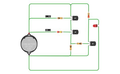 circuit design nand gate with transistors tinkercad